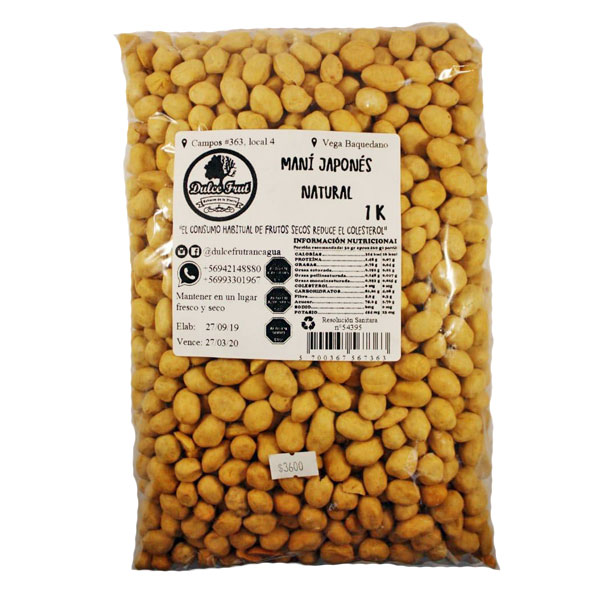 MANÍ JAPONES – Dulce Frut