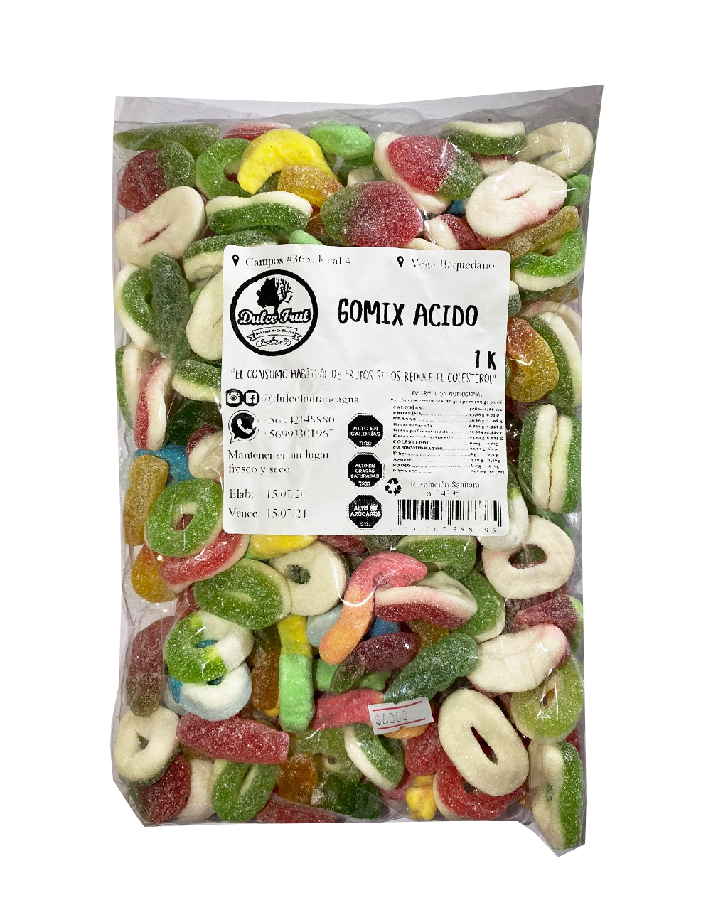 GOMIX ÁCIDOS – Dulce Frut