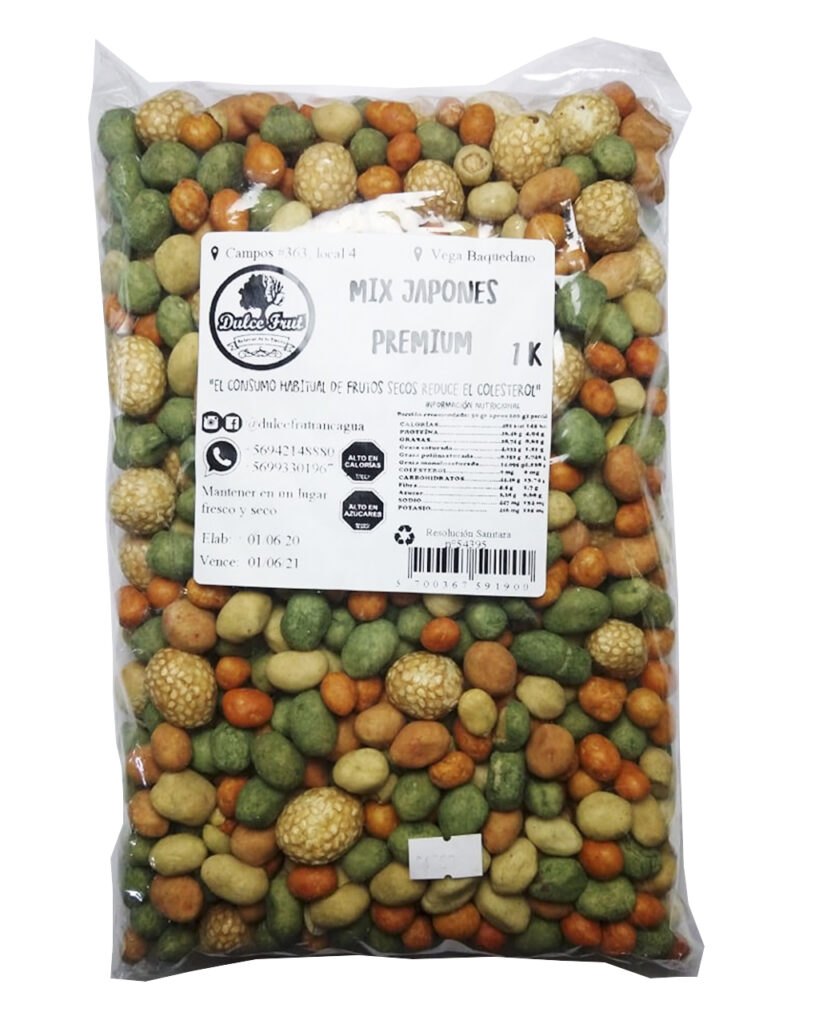 MANI JAPONES MIXTO PREMIUM – Dulce Frut