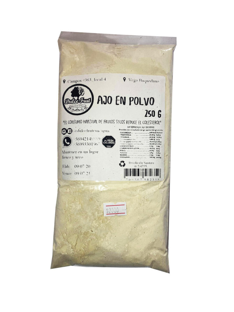AJO EN POLVO – Dulce Frut