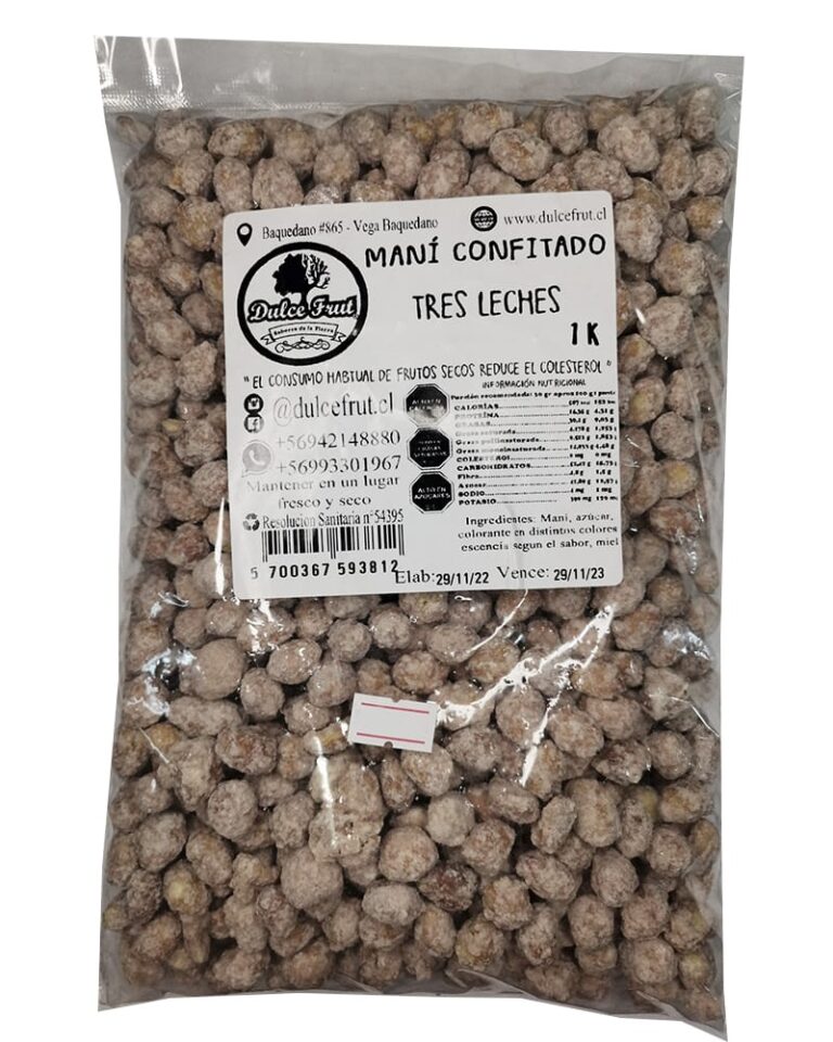 MANI CONFITADO TRES LECHES – Dulce Frut